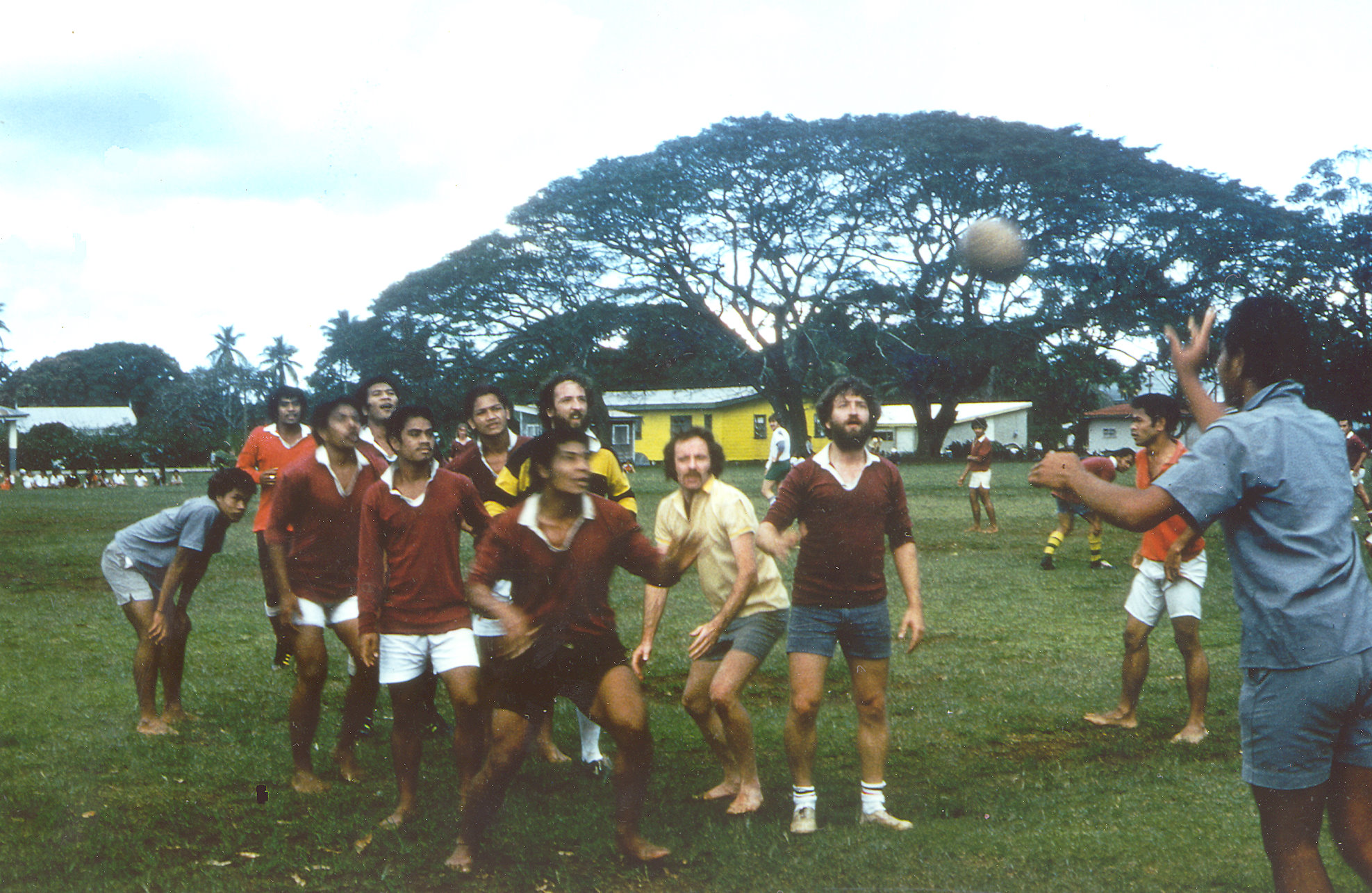 a few photos of tonga high school, it’s teachers and students. circa ...